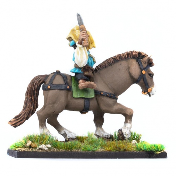 Halfling Commander mounted on Pony | Oldhammer 28mm Miniatures