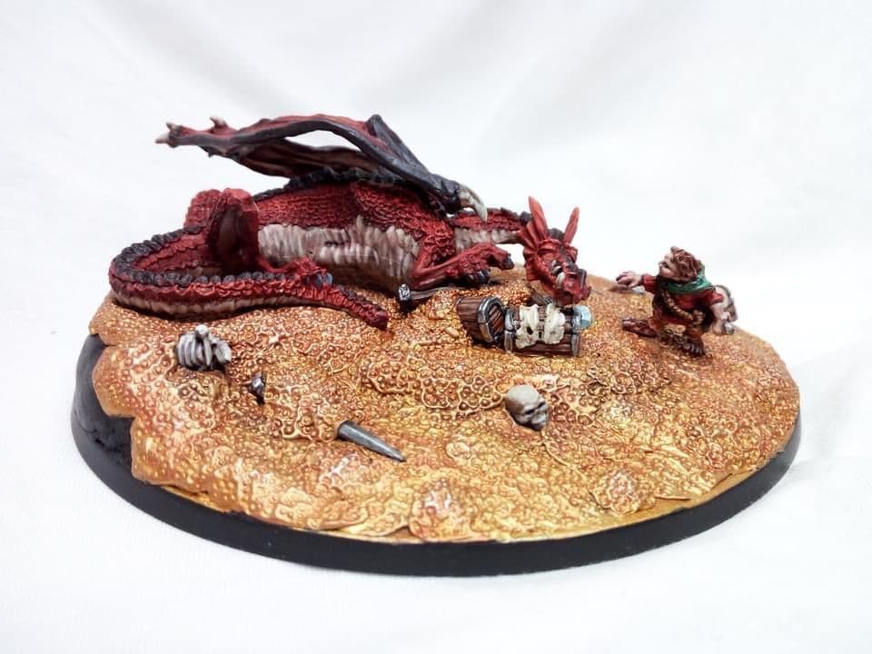 Gromfindor and Splingo - Sleeping Red Dragon | Oldhammer 28mm Miniatures