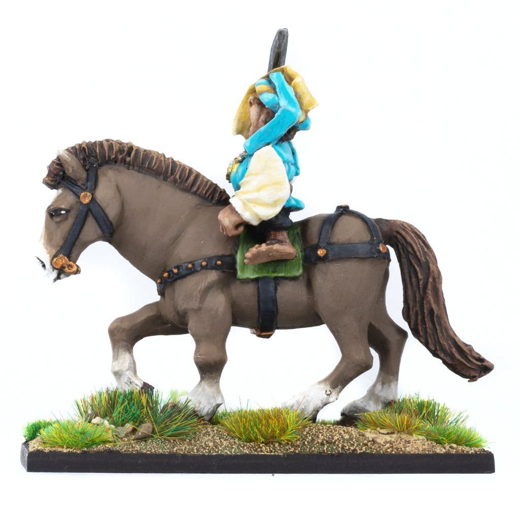 Halfling Commander mounted on Pony | Oldhammer 28mm Miniatures