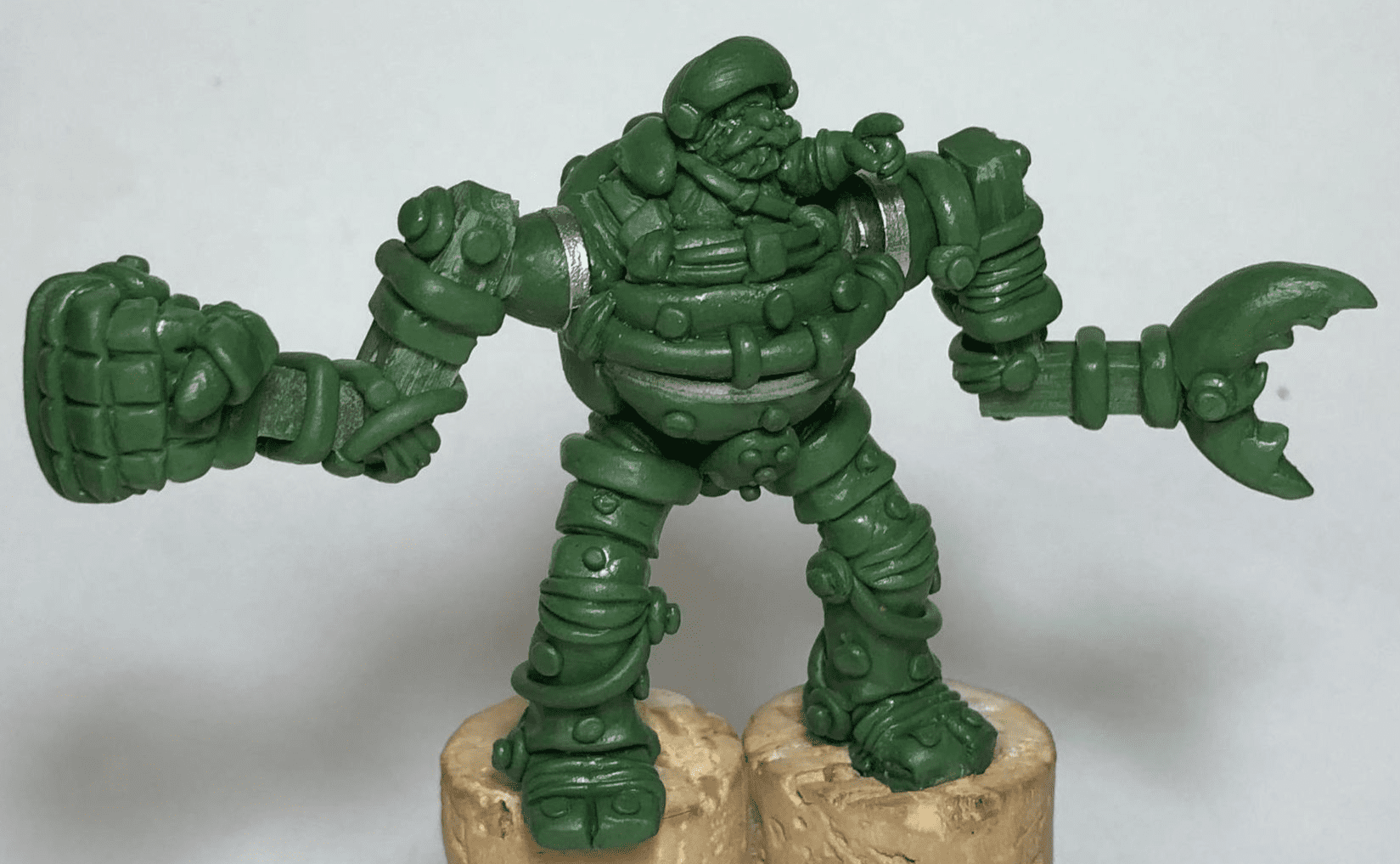 Pre order Scrap Bot goblin and dwarf driver | Oldhammer 28mm Miniatures